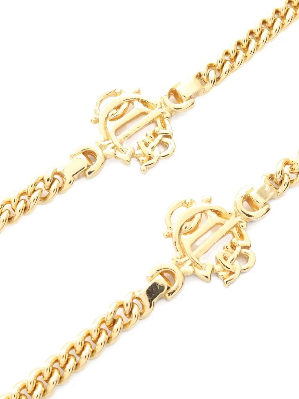 Christian Dior Pre-Owned 2010s Old Logo Chain Necklace | Gold | FARFETCH