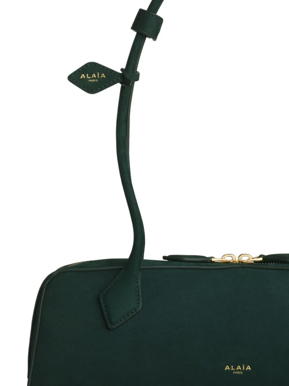 Alaïa Medium Le Teckel Shoulder Bag | Green | FARFETCH AU
