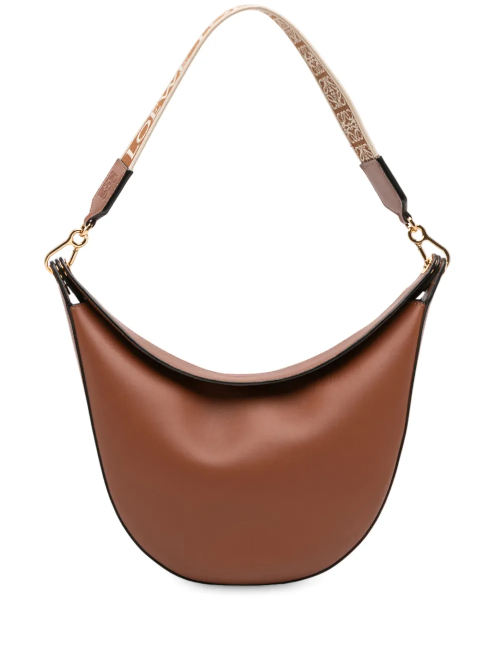 Loewe Pre-Owned 2022 Small Leather Luna Hobo Bag | Brown | FARFETCH