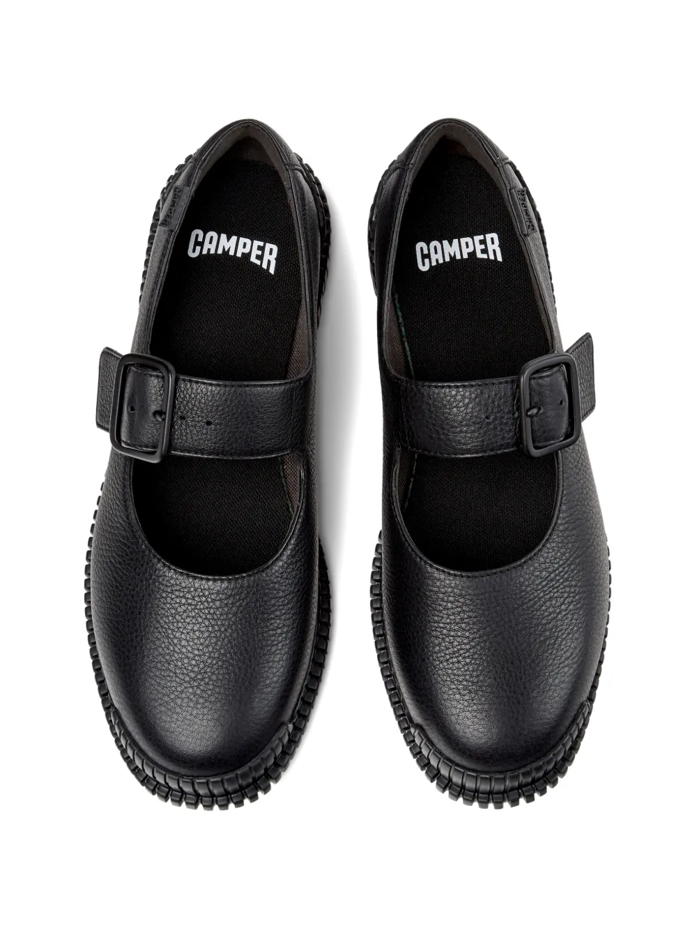 Camper Pix buckle-strap loafers Zwart - Schoenen.nl