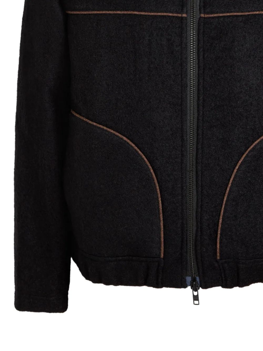Oliver Spencer zip-up piped-trim Jacket | Black | FARFETCH UK
