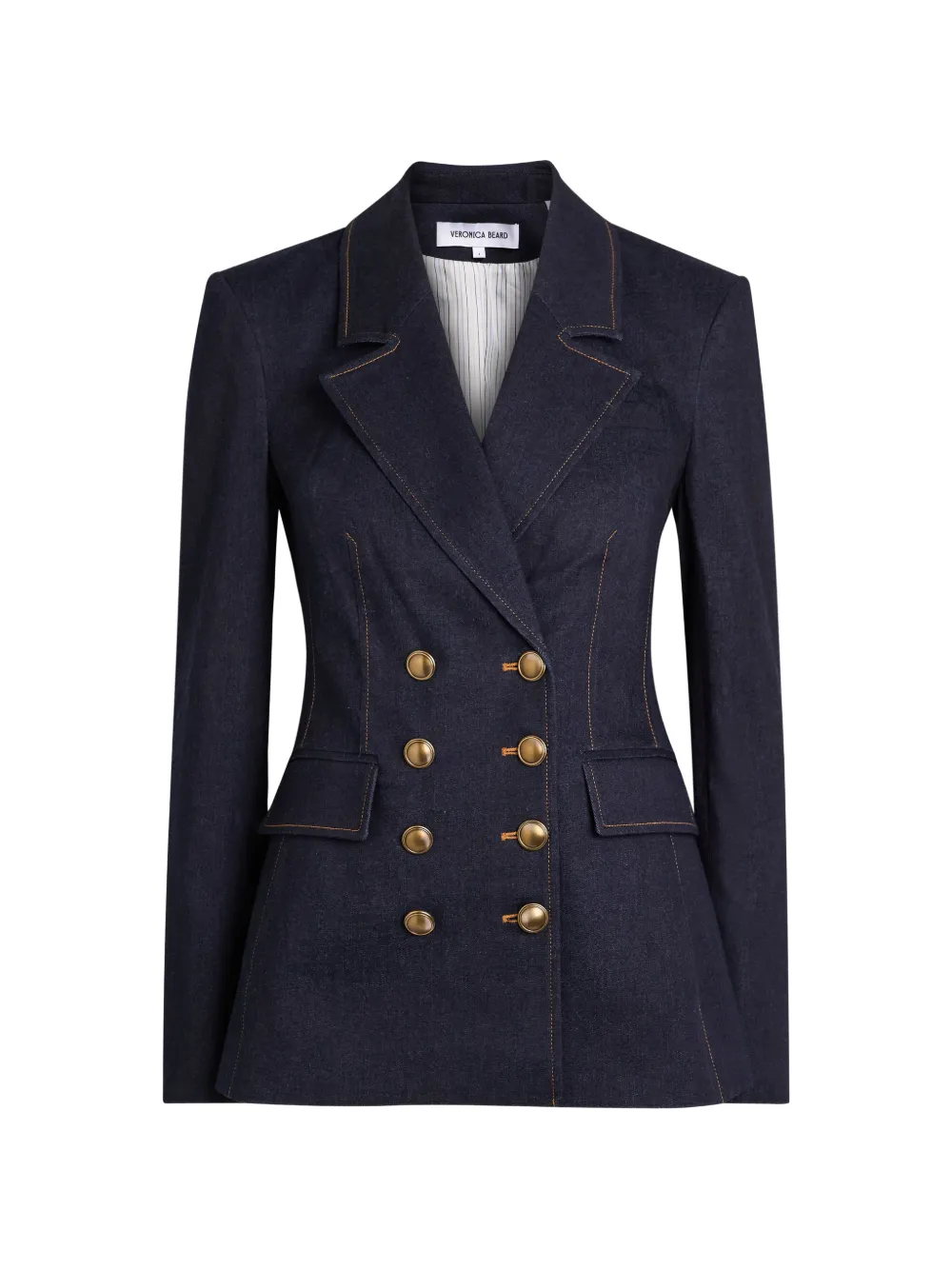 Veronica Beard Claude Dickey double-breasted Blazer | Blue | FARFETCH