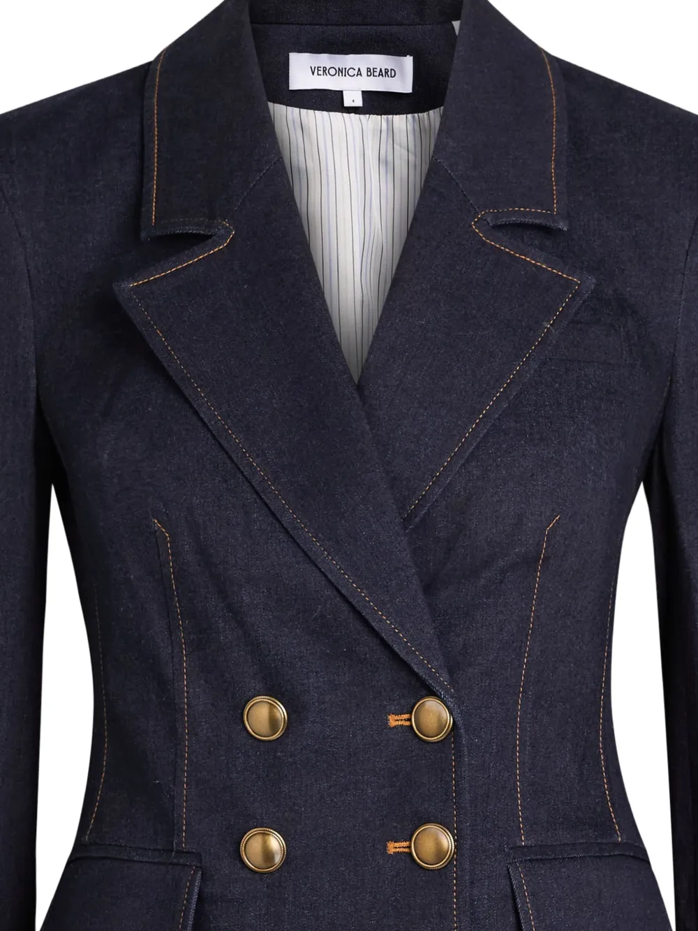 Veronica Beard Claude Dickey double-breasted Blazer | Blue | FARFETCH