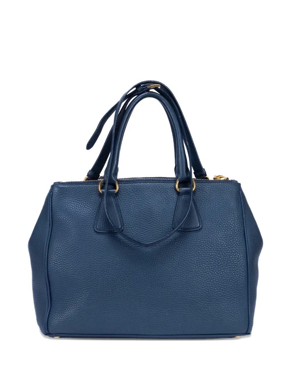 Prada Pre-Owned 皮质托特包 | 蓝色 | FARFETCH CN