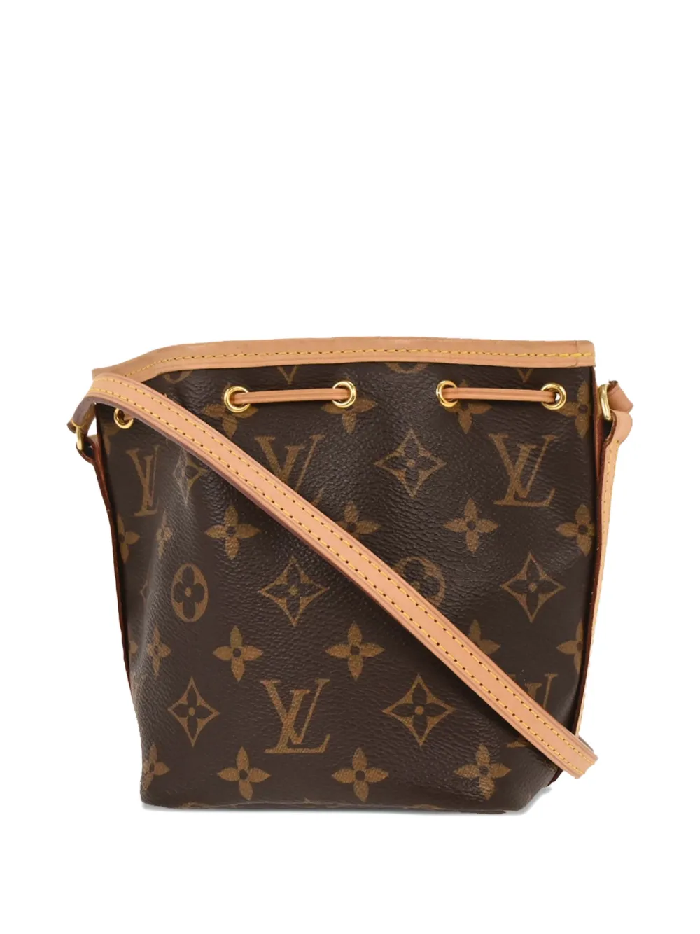Louis Vuitton Pre-Owned 2019 Nano Noe Monogram Drawstring Bucket Bag ...