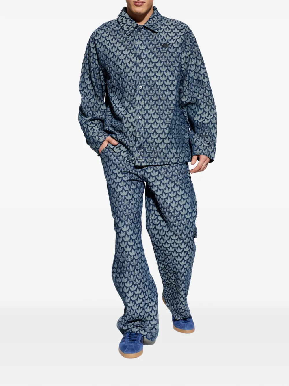 Adidas Pattern Denim Jeans | Blue | FARFETCH