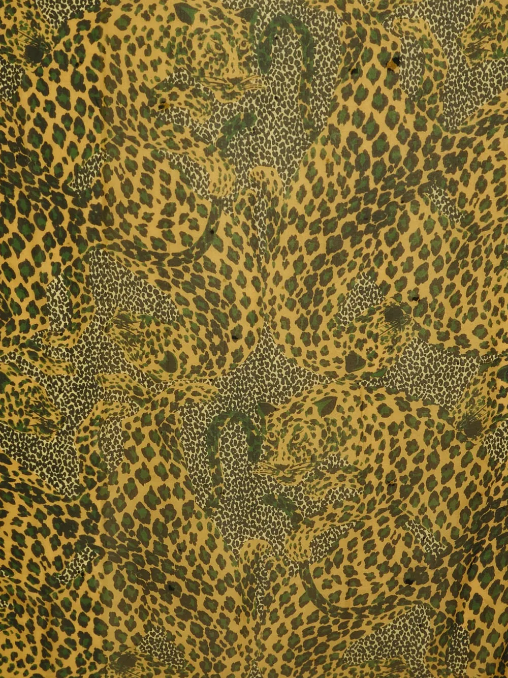 Saint Laurent leopard-print Scarf | Brown | FARFETCH UK