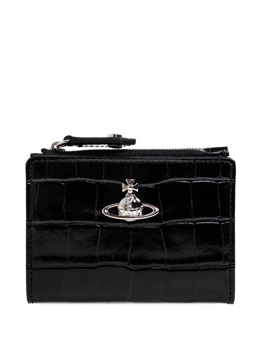 Vivienne Westwood Embossed Logo Wallet | Black | FARFETCH AU