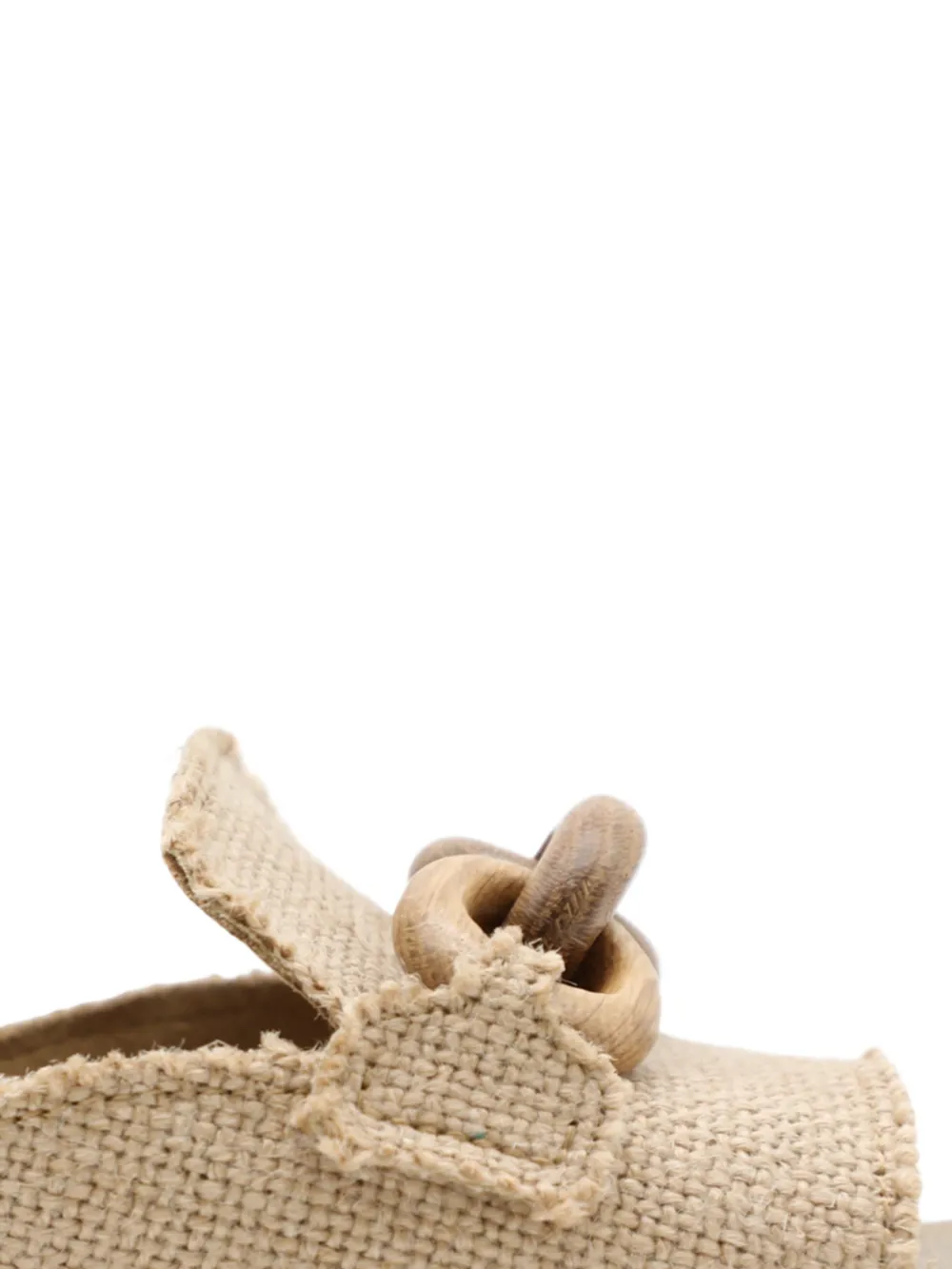 Pedro Garcia Enna Burlap wood-detail Sandals | Neutrals | FARFETCH