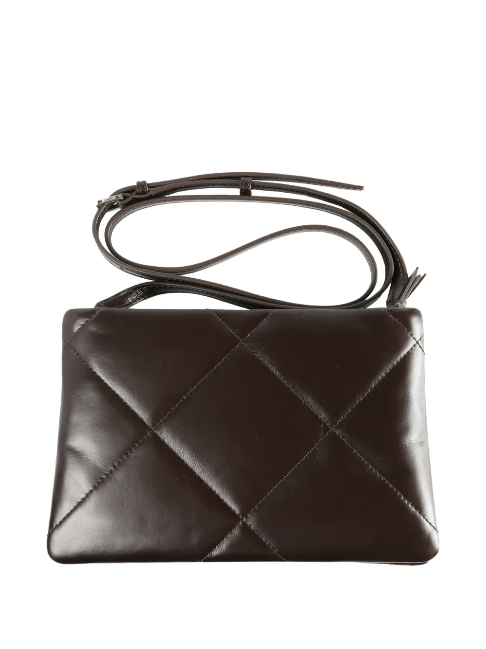 Tory Burch Diamond Quilted Cross Body Bag | Brown | FARFETCH