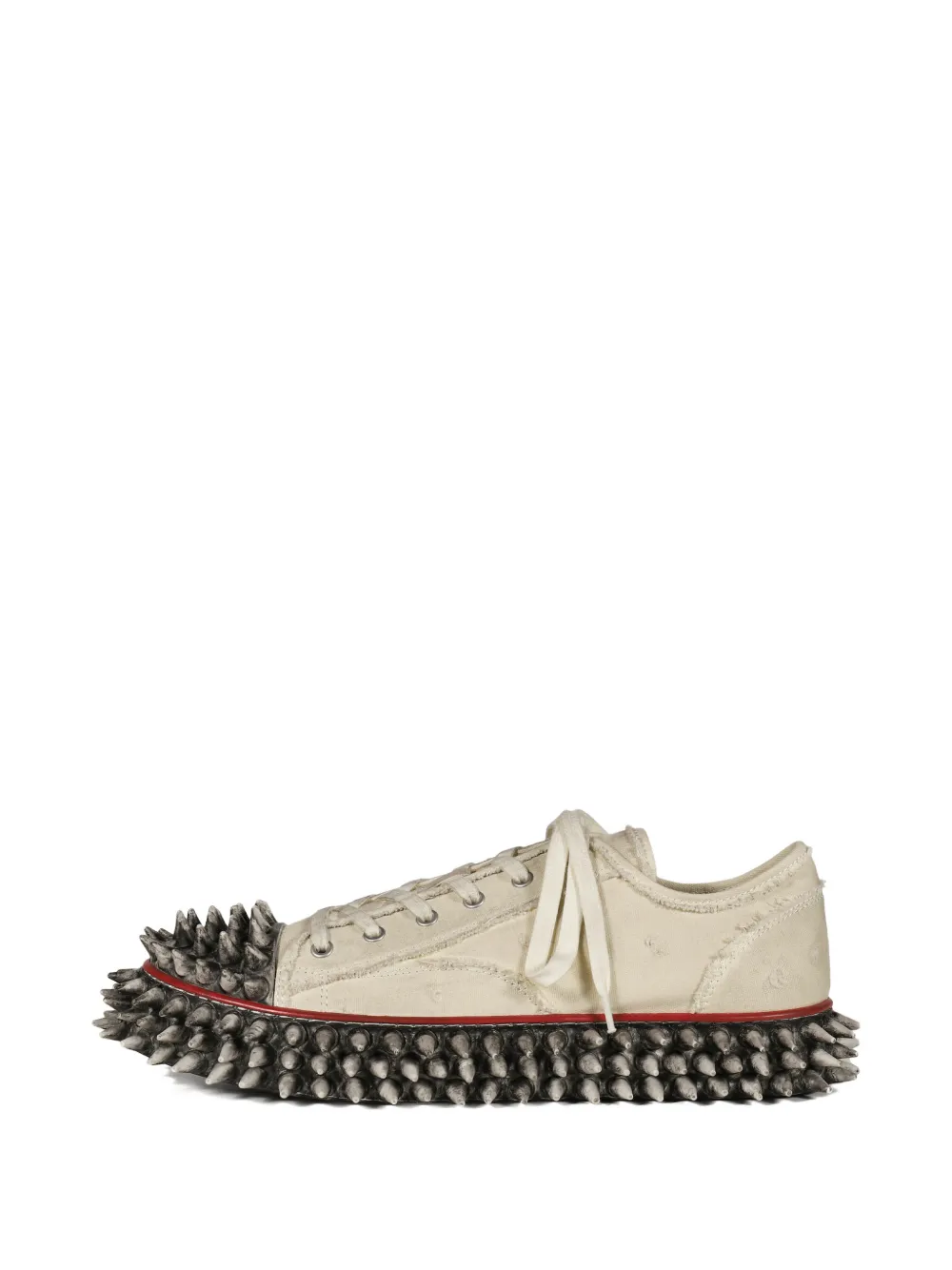Doublet Dirty Spike Toe sneakers Beige - Schoenen.nl