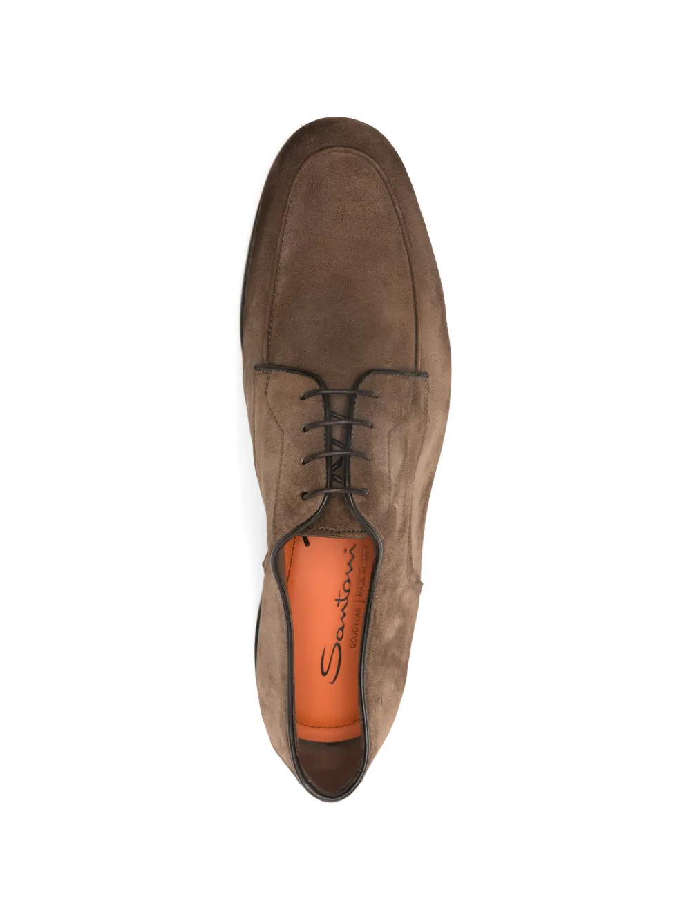 Santoni lace-up derby shoes Bruin - Schoenen.nl