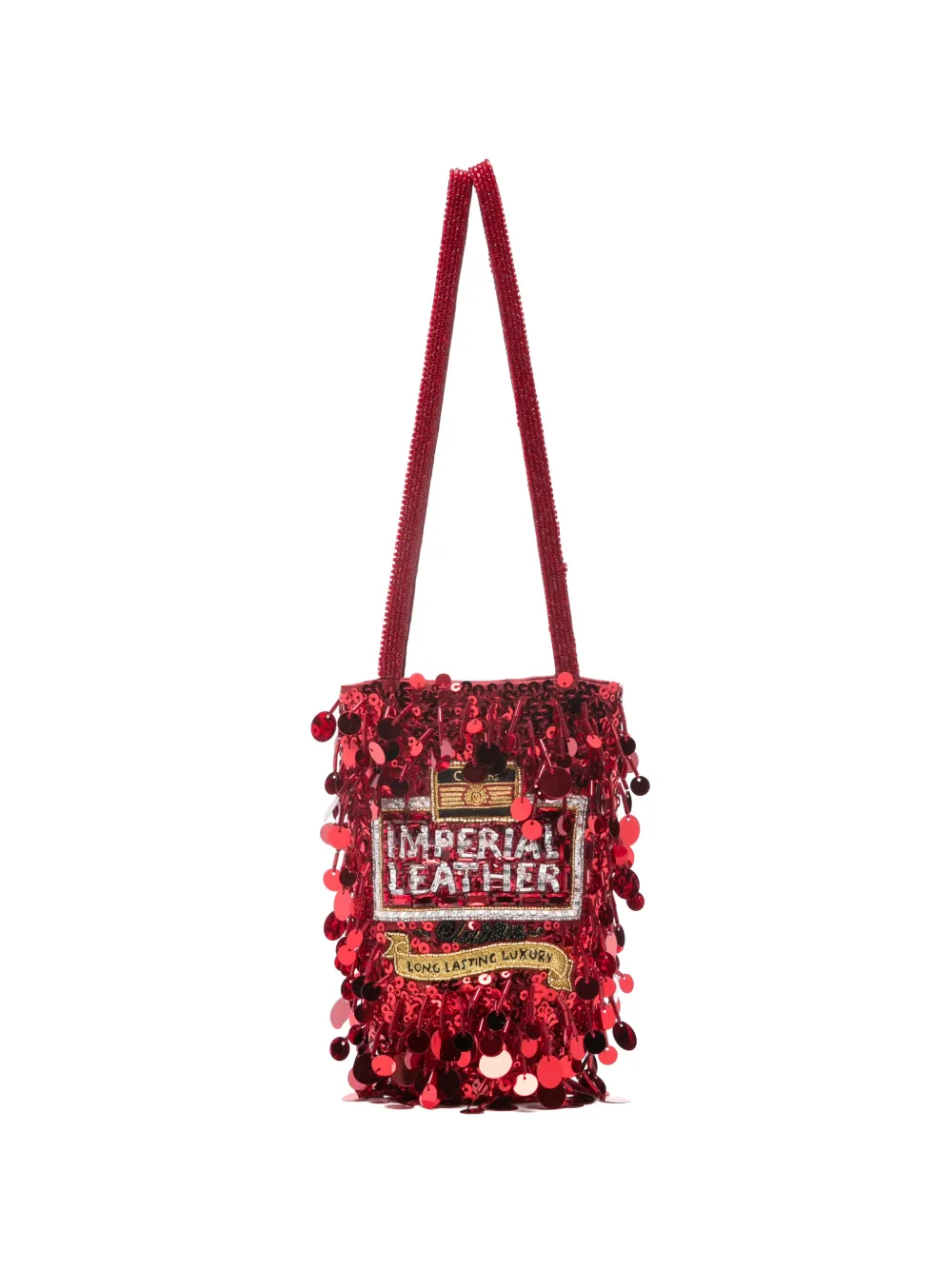 Anya Hindmarch Mini Imperial Leather Bucket Bag | Red | FARFETCH