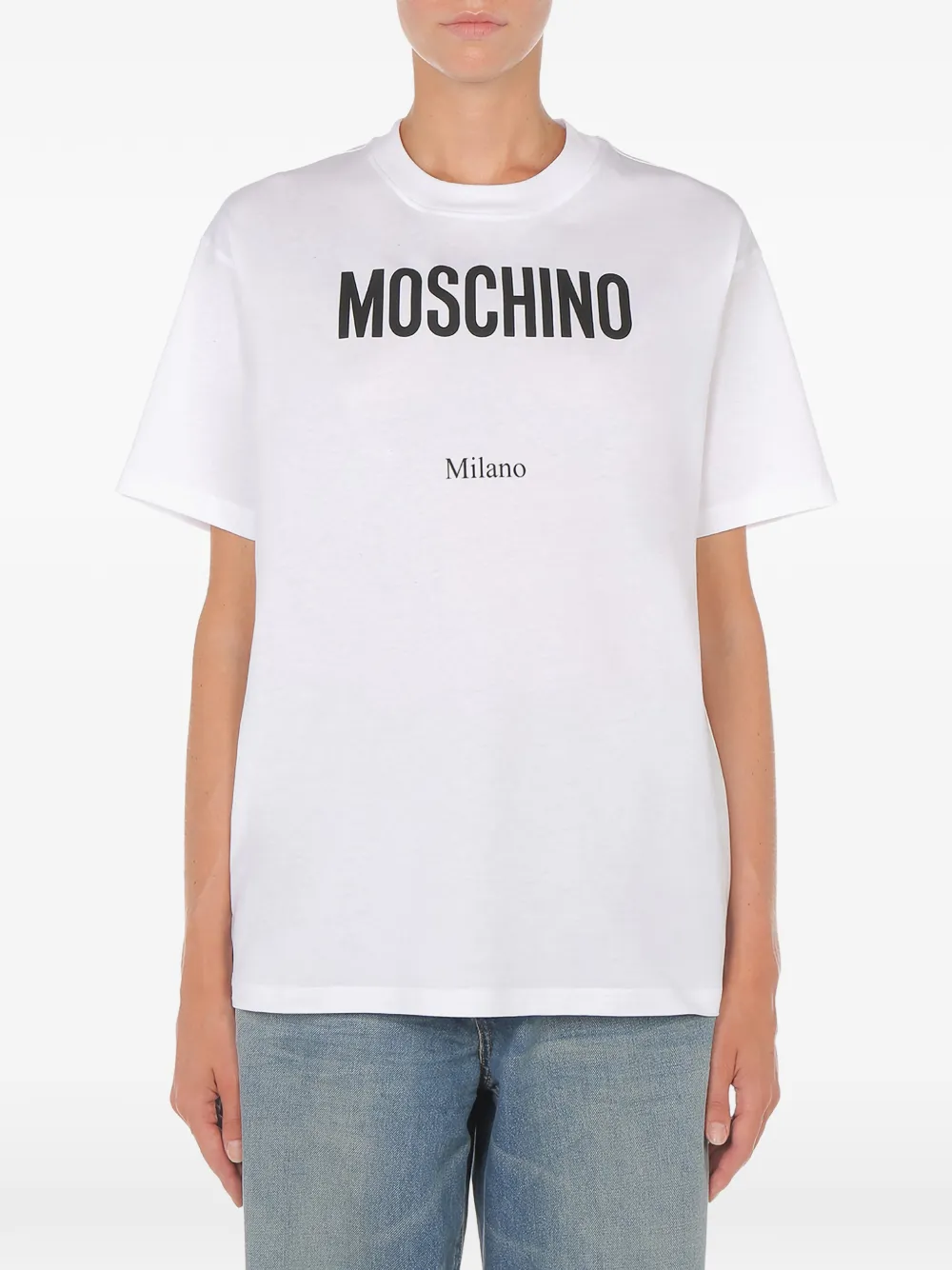 Moschino logo-printed T-shirt | White | FARFETCH