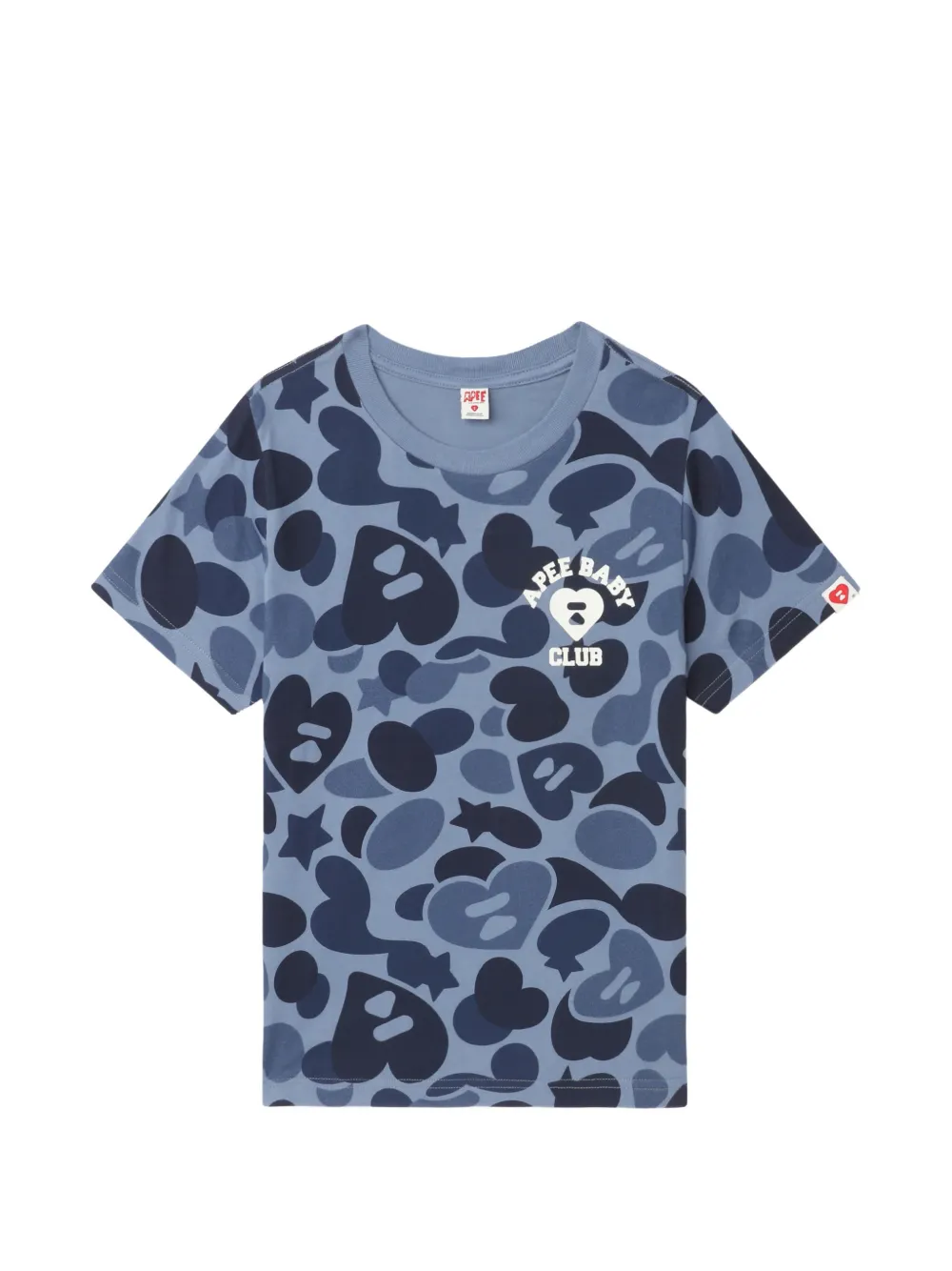 A BATHING APE® Print T-shirt | Blue | FARFETCH