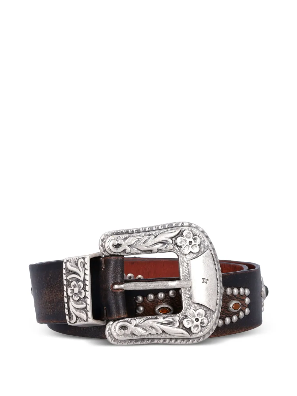 Golden Goose studded-embelishment Belt | Brown | FARFETCH