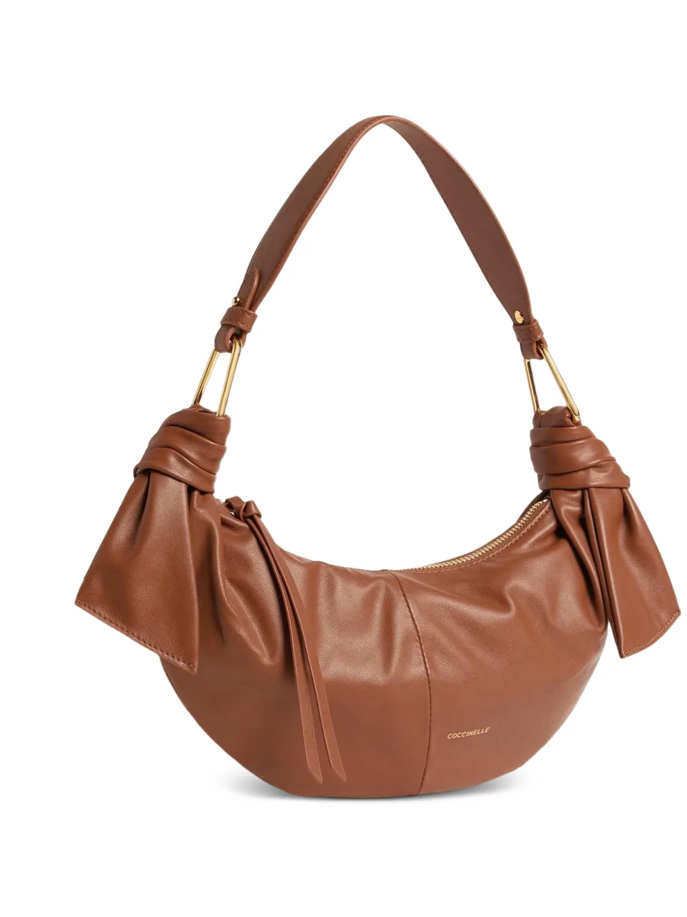 Coccinelle Furoshiki knot-detail Small Shoulder Bag | Brown | FARFETCH