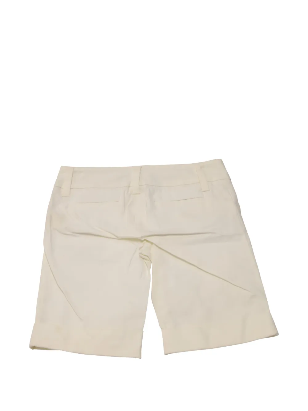 Alice + Olivia Cuffed Bermuda Shorts | White | FARFETCH