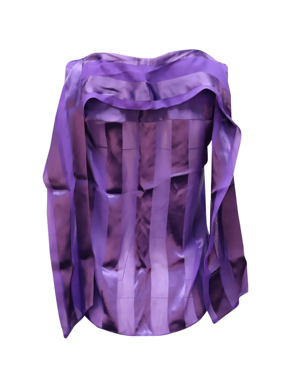 Alice + Olivia Gwenda Sleeveless tie-neck Tunic Blouse | Purple | FARFETCH