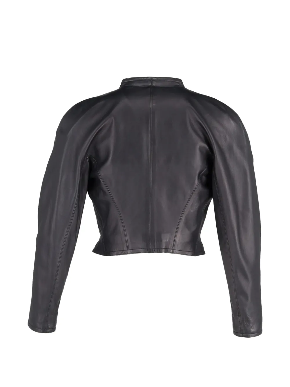 ALALA dolman-sleeve Button Leather Jacket | Nero | FARFETCH IT