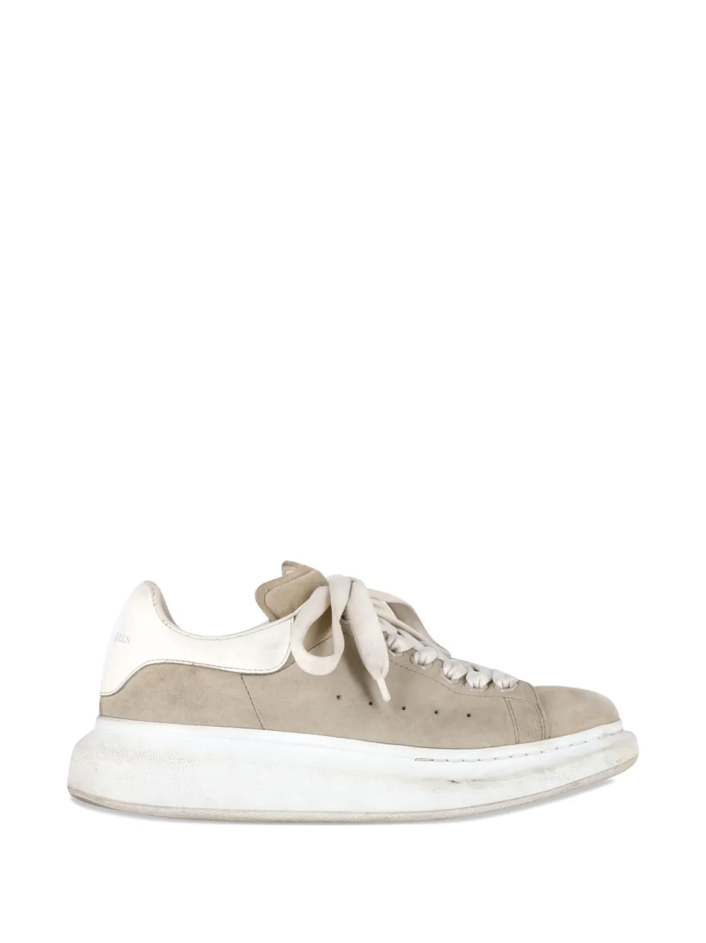 Alexander McQueen Pre-Owned Oversized Suede Sneakers | Grey | FARFETCH HK