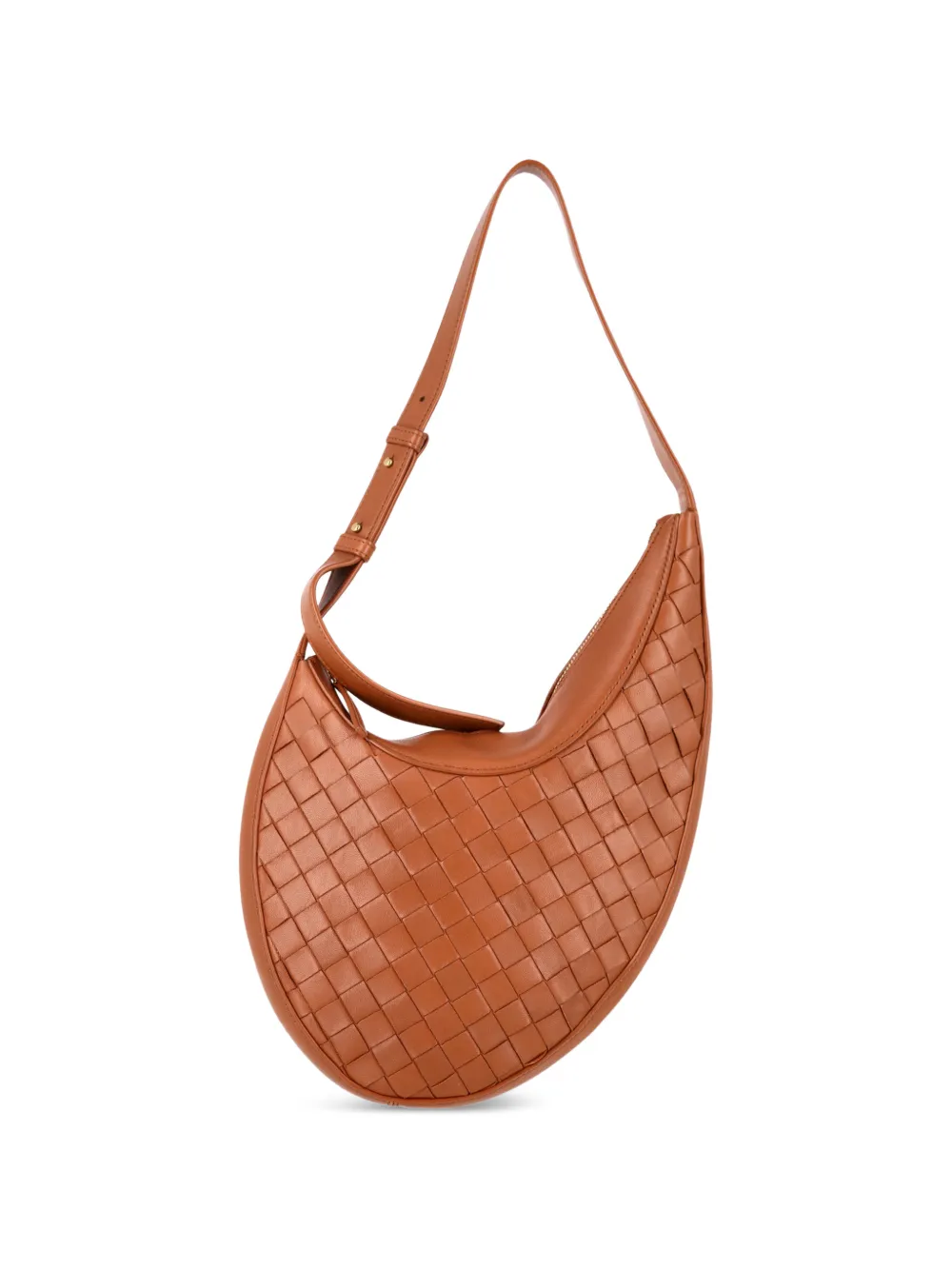 Bottega Veneta Pre-Owned Intrecciato Drop Shoulder Bag | Brown | FARFETCH