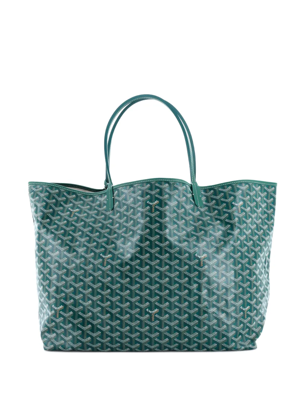 Goyard Pre-Owned Saint Louis Coated Canvas GM Tote Bag | Green ...