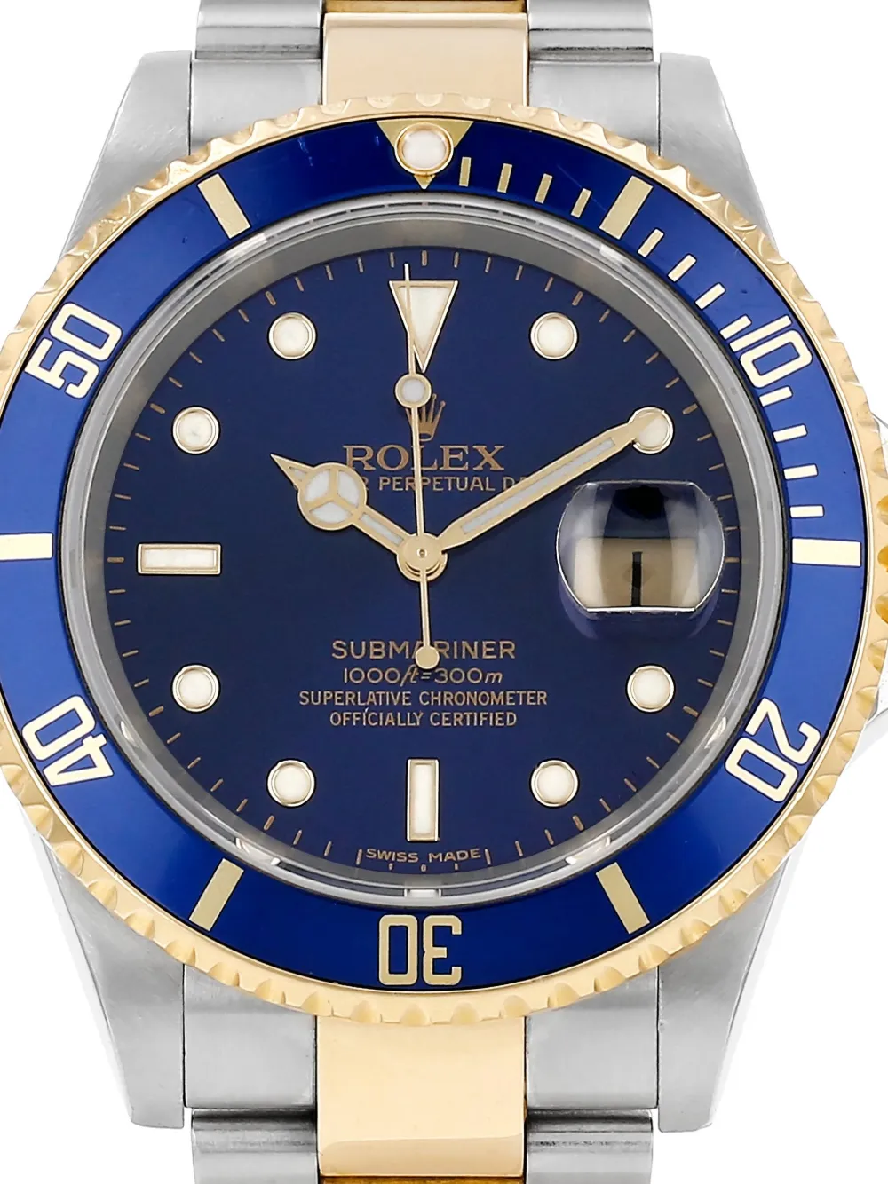 Rolex Gold Submariner Date 40mm Watch | Blauw | FARFETCH NL