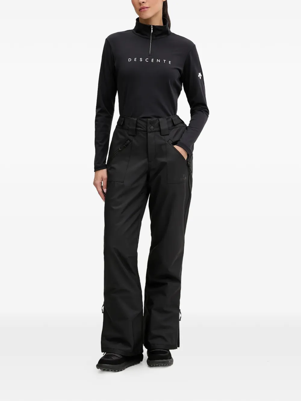 DESCENTE zip-up Ski Top | Black | FARFETCH ZA