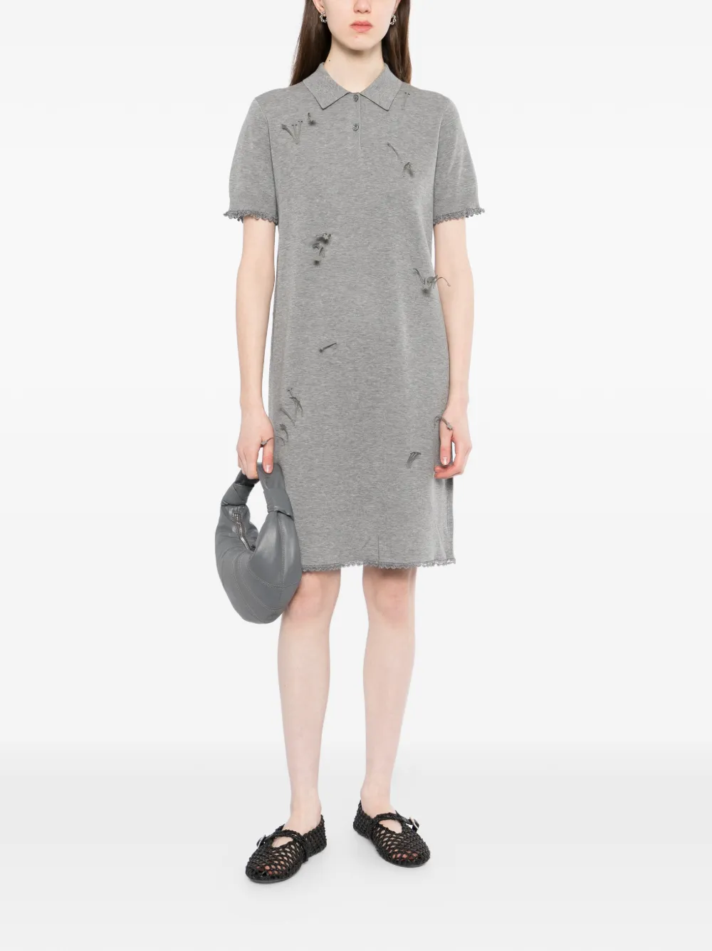 JNBY arrow-embellished Mini Dress | Grey | FARFETCH UK