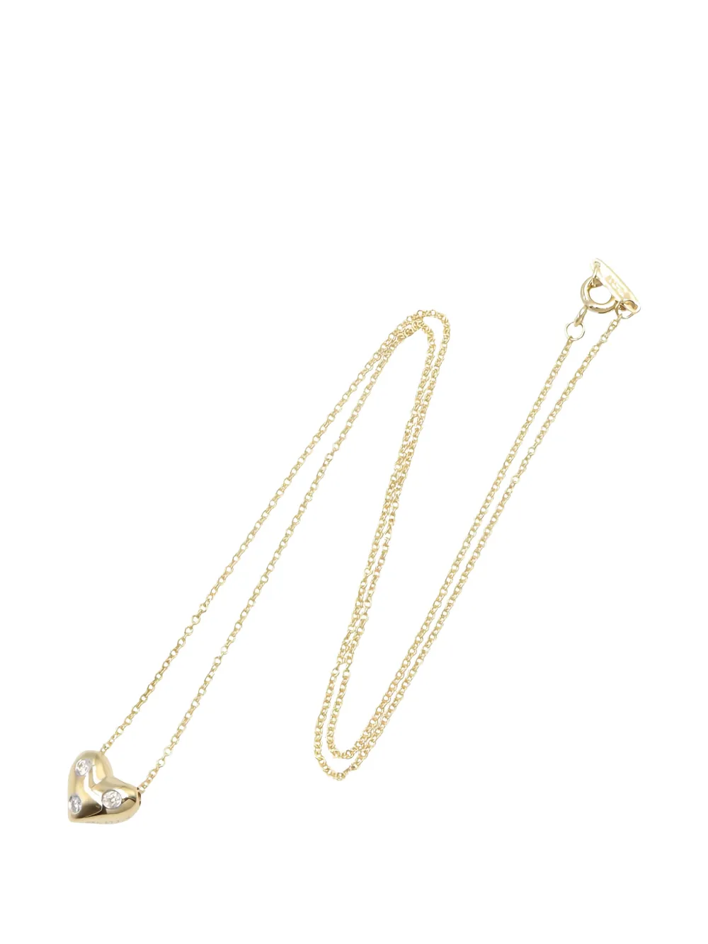 Tiffany & Co Eyewear 2010s Dots Heart Diamond Necklace | ゴールドトーン ...