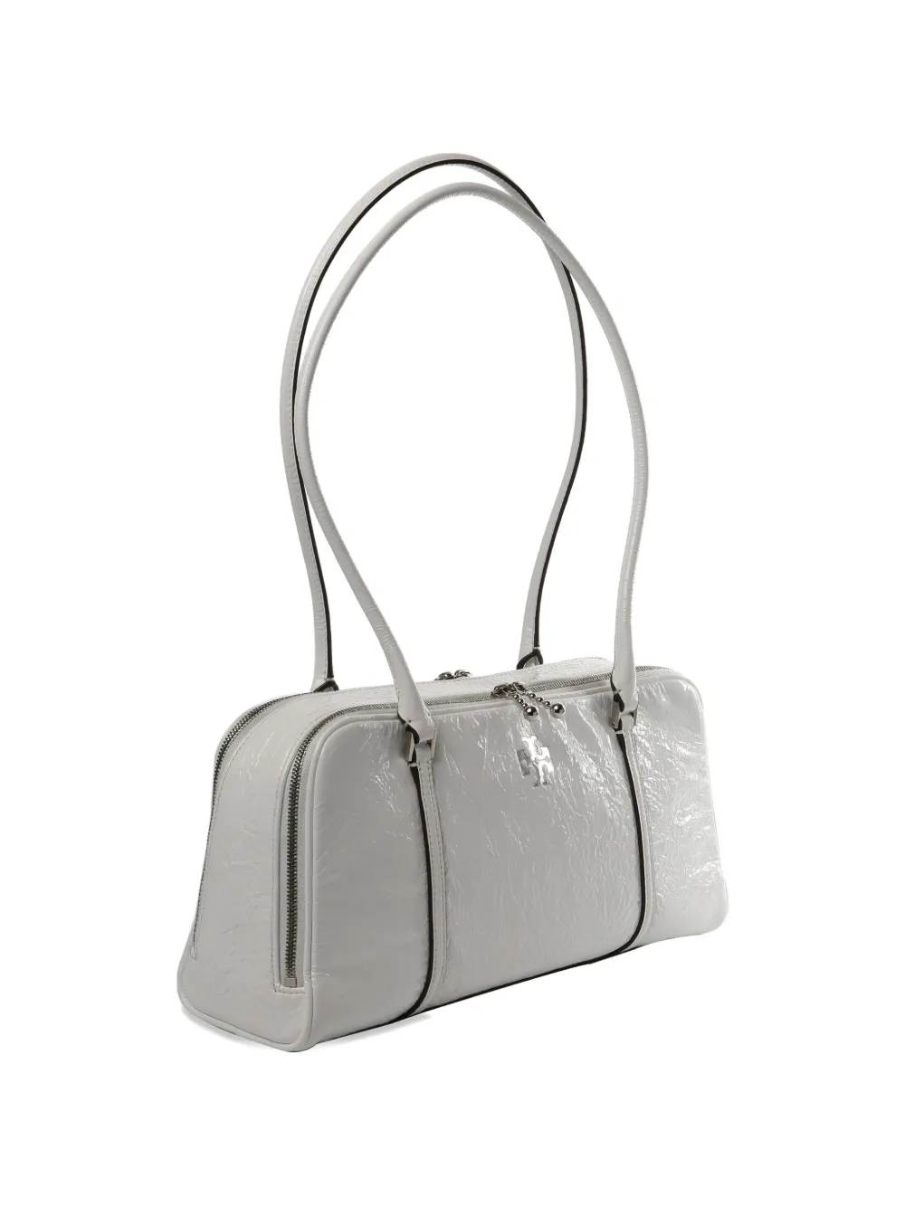 Tory Burch Small logo-detail zip-fastening Shoulder Bag | White ...