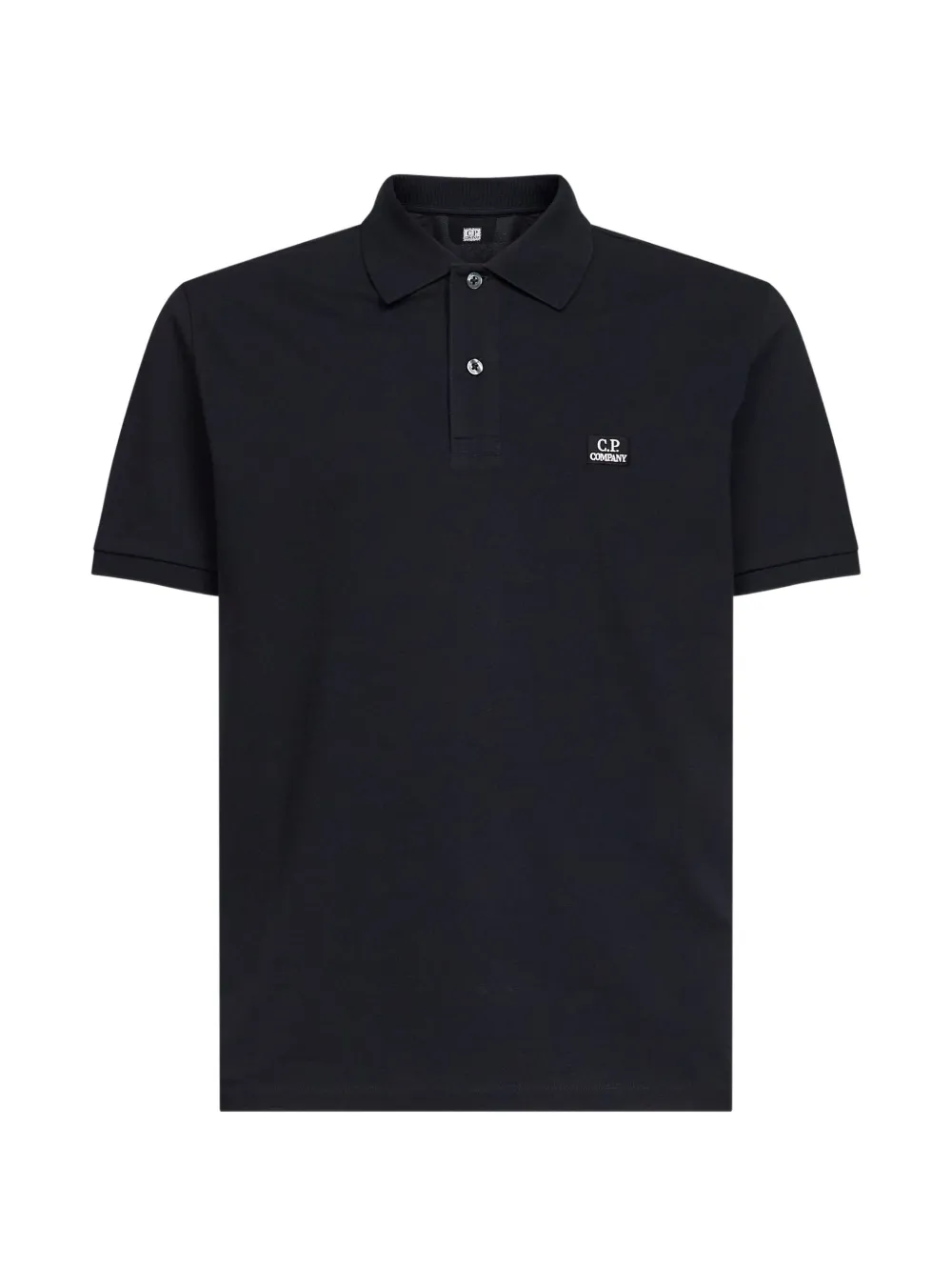 C.P. Company Button embroidered-logo Polo Shirt | Blue | FARFETCH