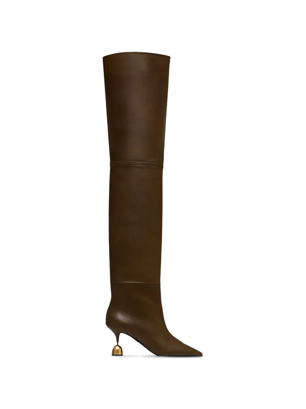 Vanda Novak Nicole over-the-knee Heeled Boots | Brown | FARFETCH