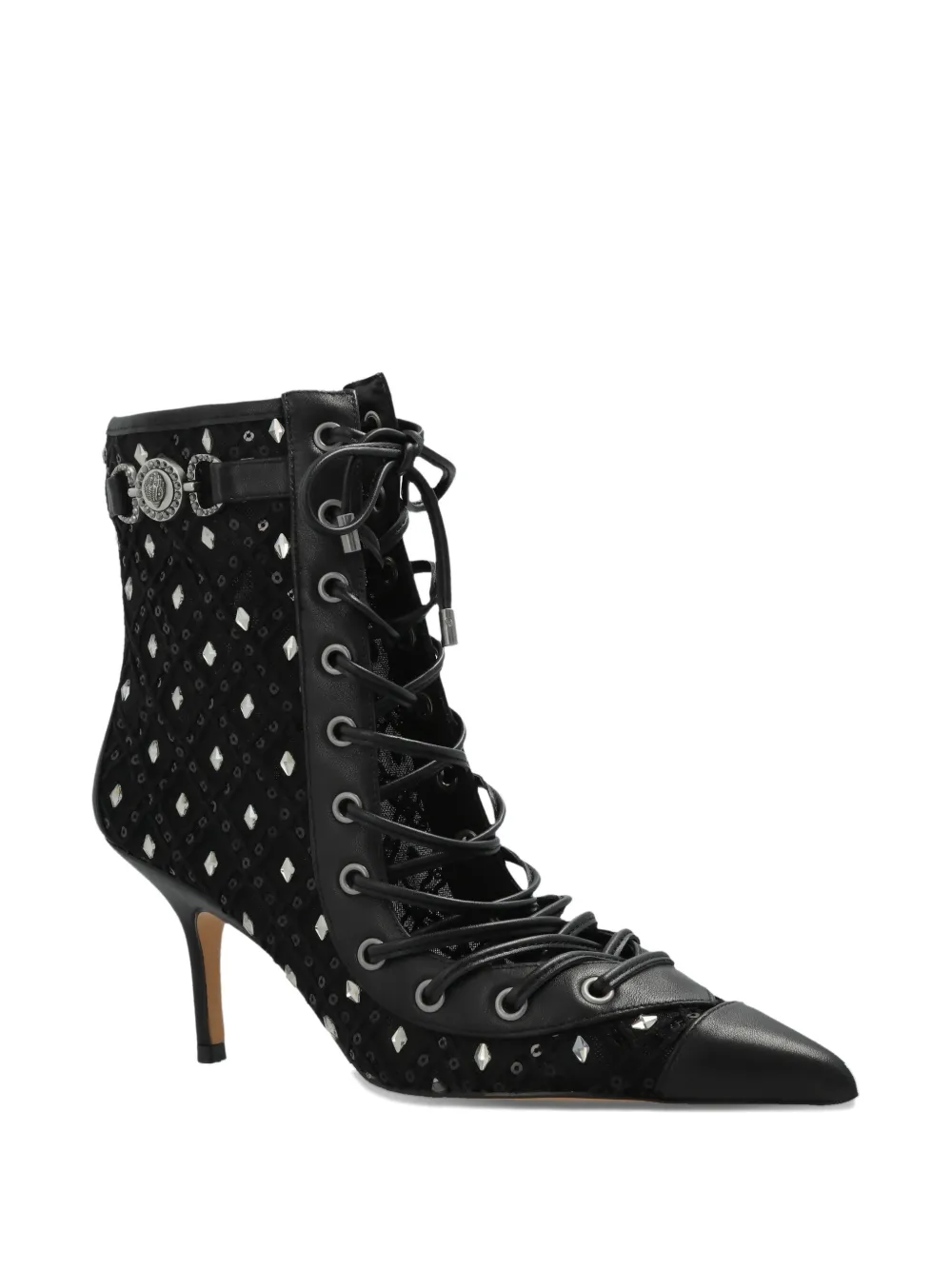 Kurt Geiger London Mansion Corset lace-up Ankle Boots | Black | FARFETCH HK