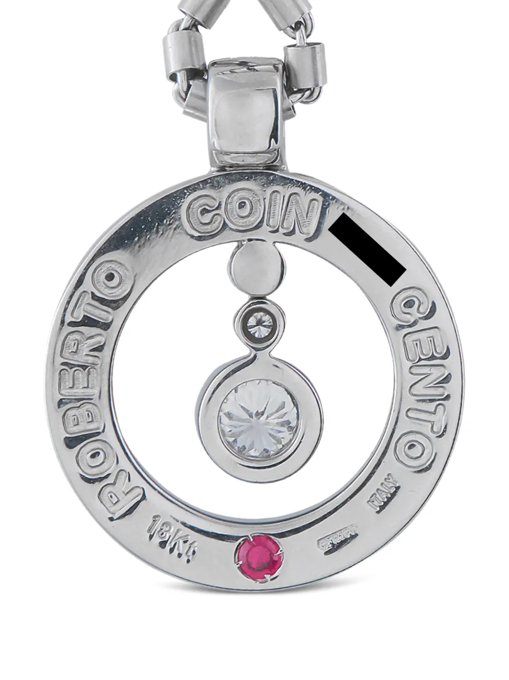 Roberto Coin Pre-Owned 钻石吊饰项链 | 银色 | FARFETCH CN