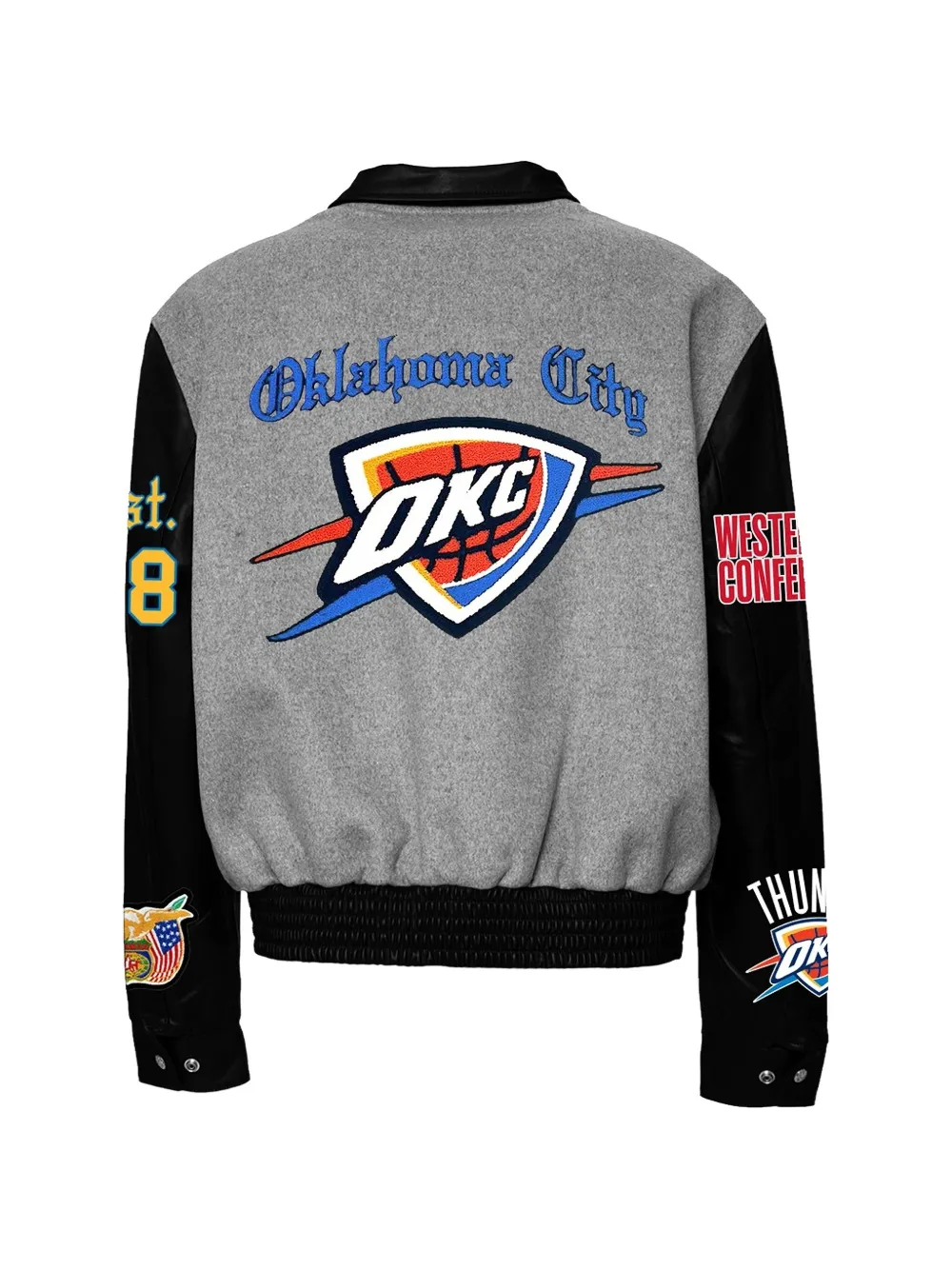 Jeff Hamilton Oklahoma City Thunder 棒球夹克 | 灰色 | FARFETCH CN