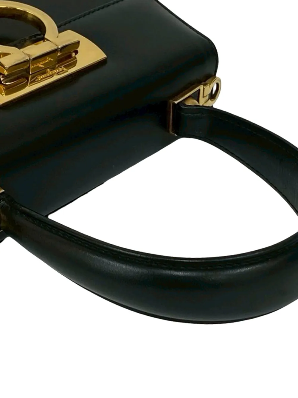 Ferragamo Pre-Owned 2010-2025 Small Leather Gancini Iconic Top Handle ...