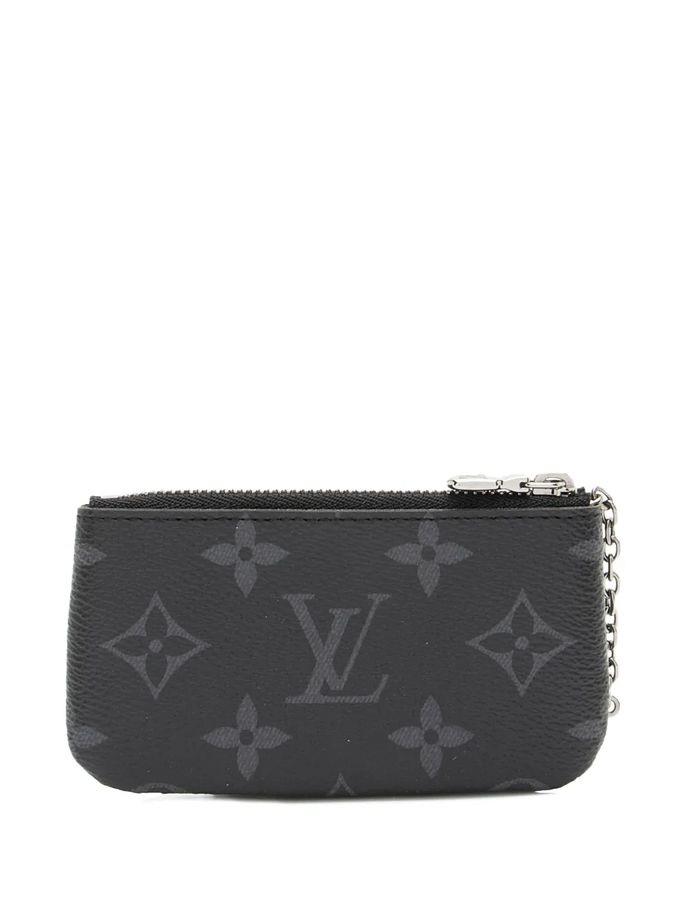 Louis Vuitton Pre-Owned 2024 Monogram Eclipse Chain Key Pouch | Grey ...