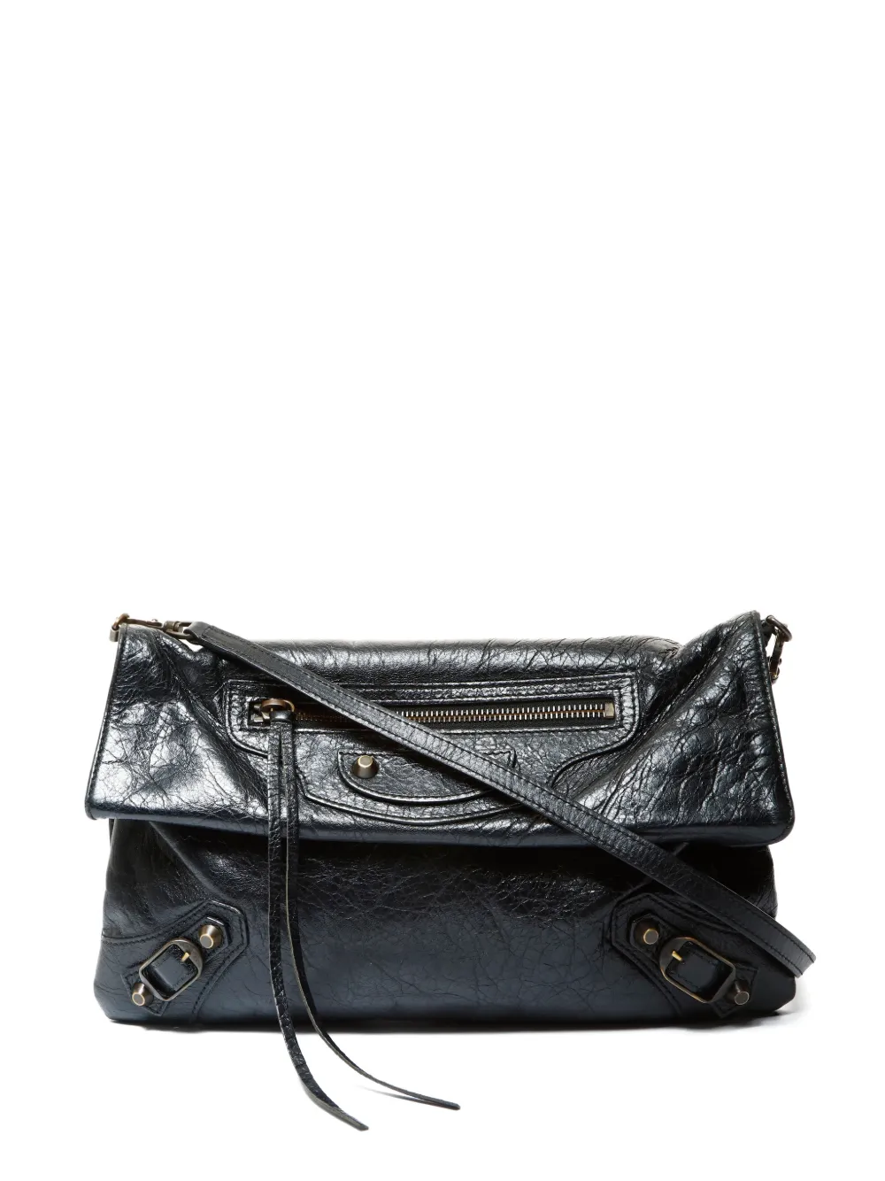 Balenciaga Pre-Owned 2015-2025 Giant Envelope Shoulder Bag | Black ...