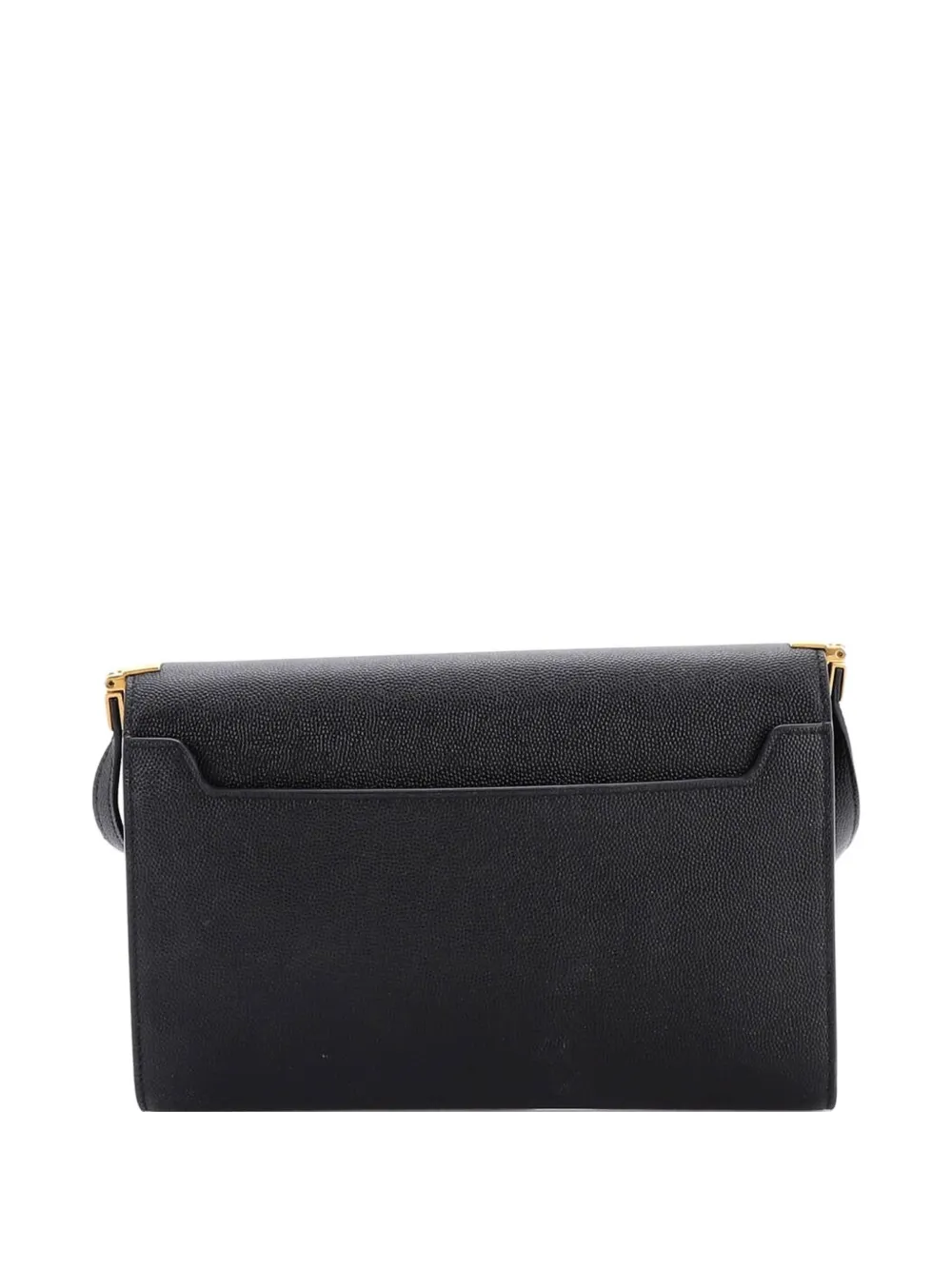 Saint Laurent Pre-Owned Uptown Leather Mini Crossbody Bag | Black ...