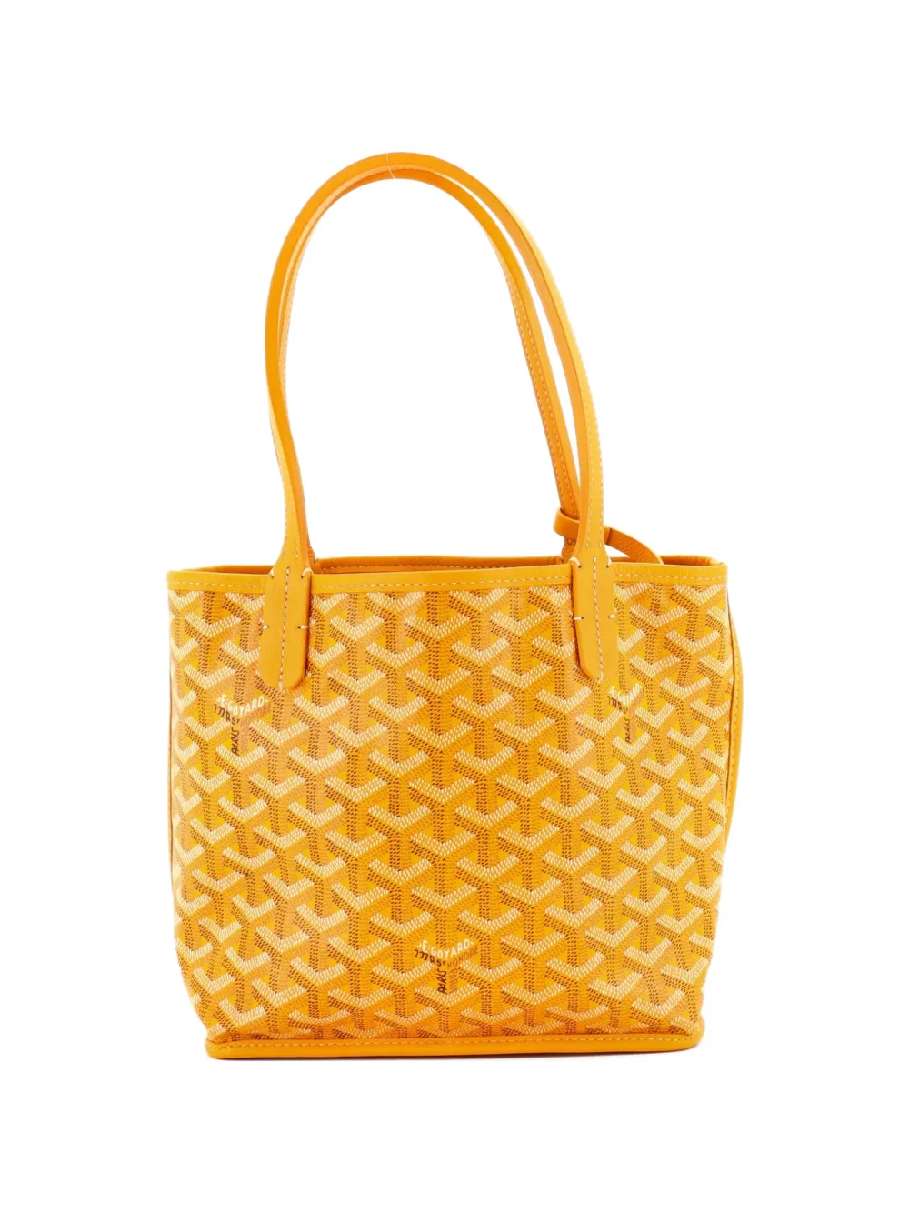 Goyard Pre-Owned Anjou Reversible Tote Coated Canvas Mini Satchel ...