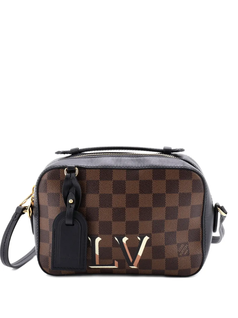 Louis Vuitton Pre-Owned Santa Monica Damier Crossbody Bag | Brown ...