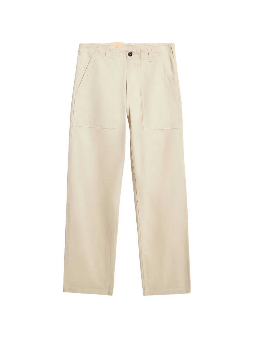 Fortela Newfatigue Herringbone Cotton Trousers In Neutral | ModeSens