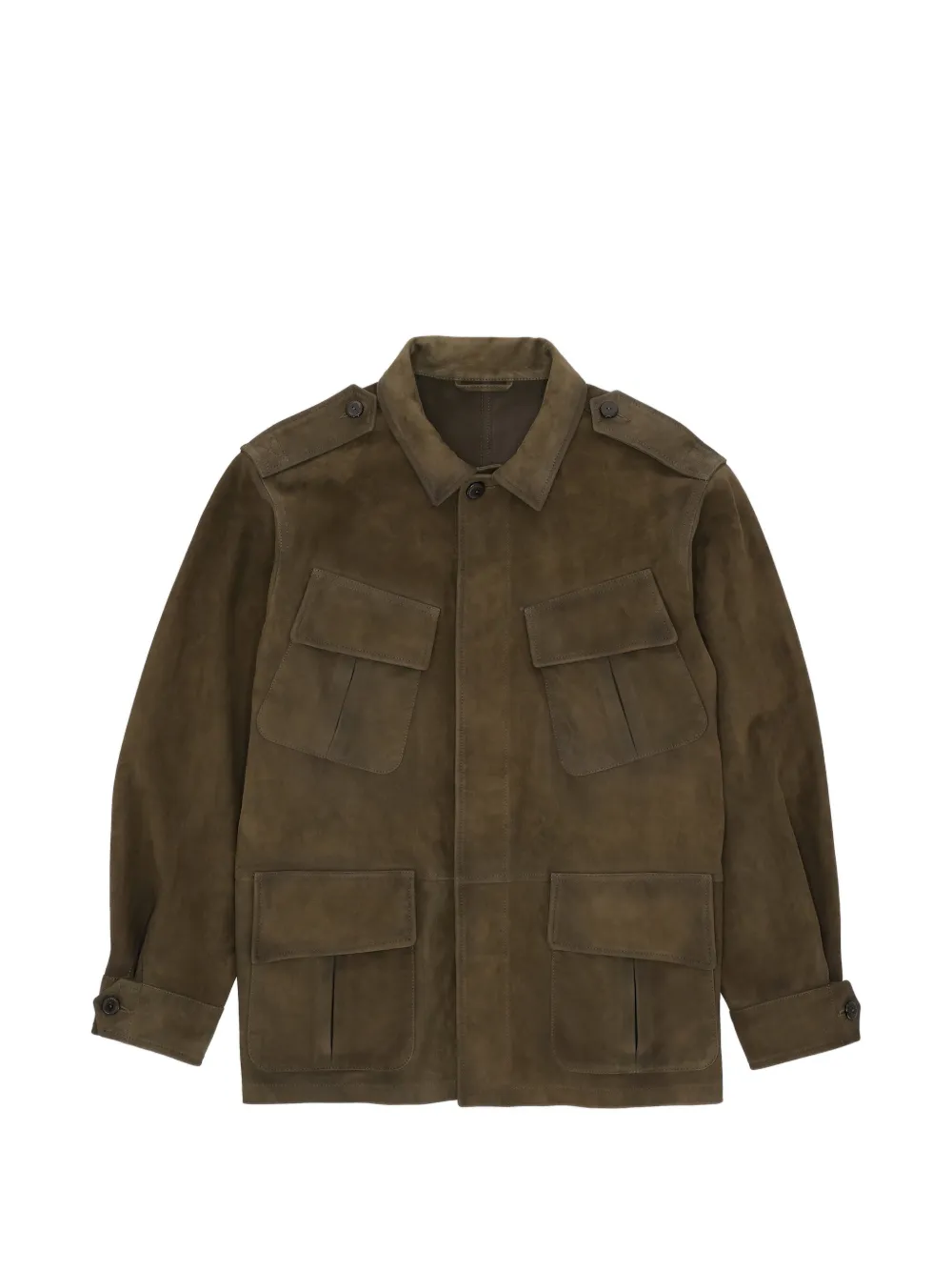 Fortela Julian Suede Jungle Jacket | Brown | FARFETCH