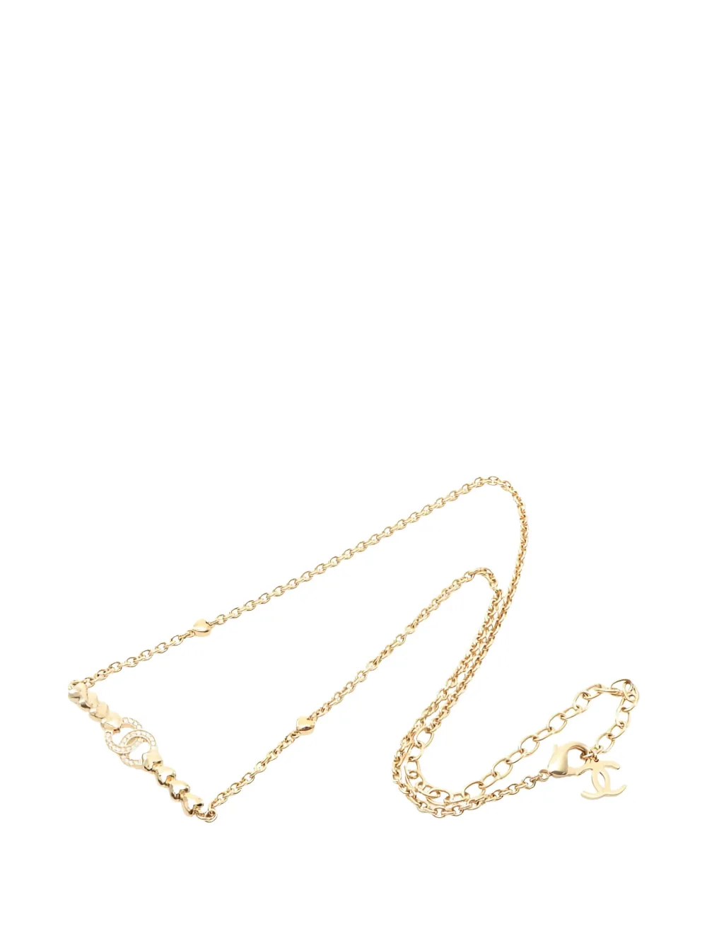 CHANEL Pre-Owned Collar En Strass 1986-1988 | Dorado | FARFETCH MX