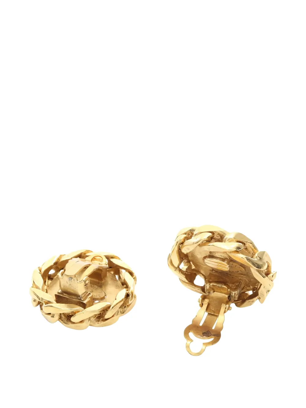 CHANEL Pre-Owned 1986-1988 Coco Mark Logo Earrings | Gold | FARFETCH