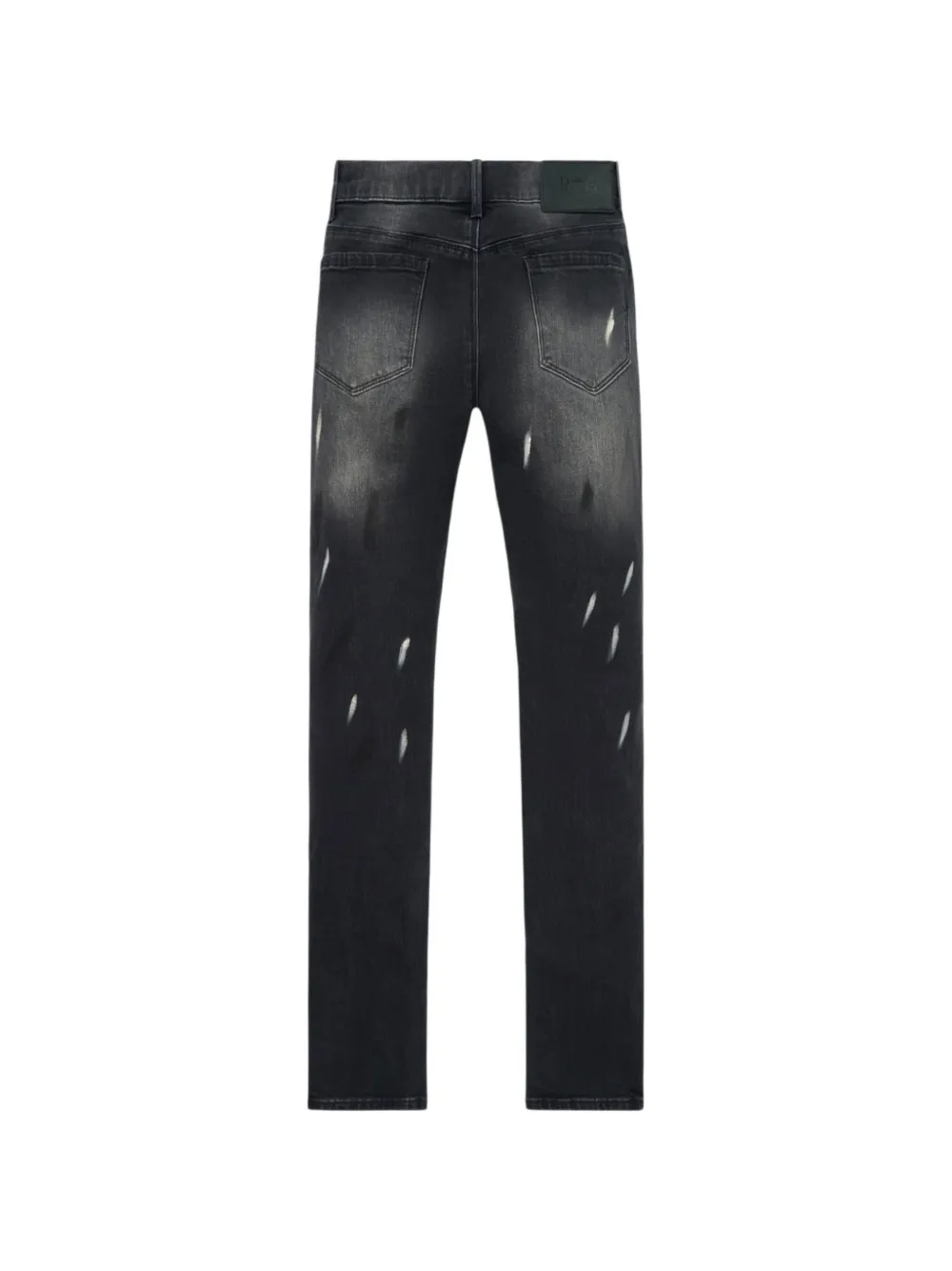 RTA Bryant paint-splatter Logo Jeans | Black | FARFETCH