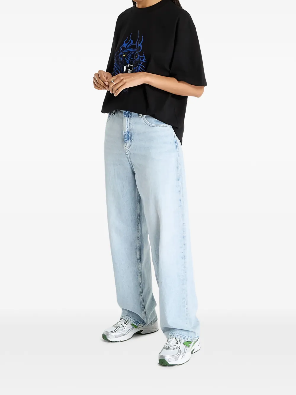 PATTA Fire Panther T-shirt | 黑色 | FARFETCH CN