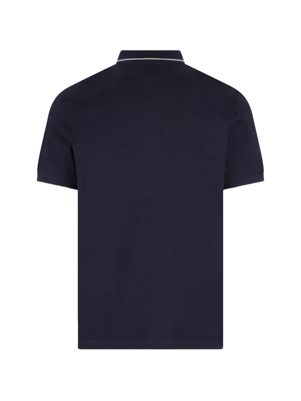 Brunello Cucinelli logo-embroidered Polo Shirt | Blue | FARFETCH PT